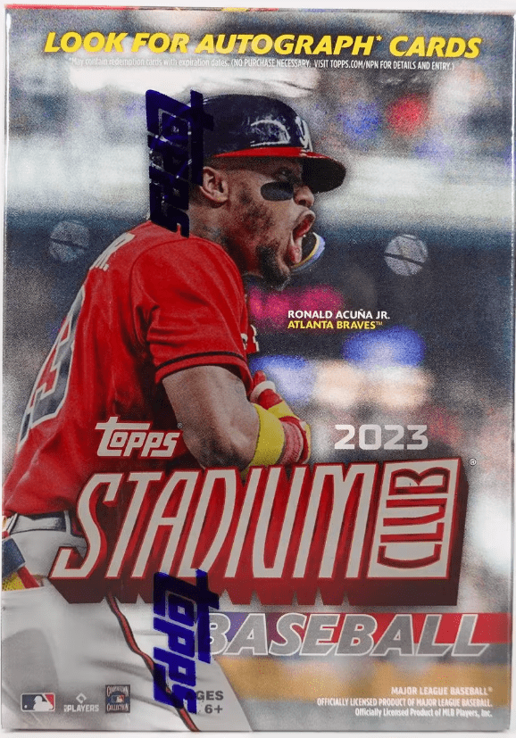 2023 Topps Stadium Club Blaster Box (8 Packs per Box, 5 Cards per Pack ...