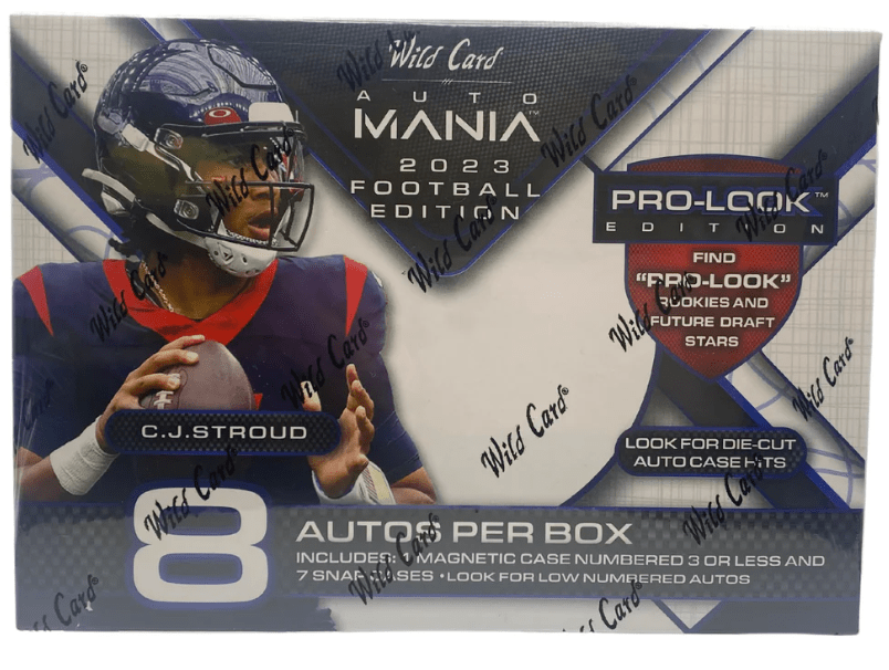 2023-24 Matte Wild Card Auto Mania Hobby Box (8 packs per box. 1 card ...