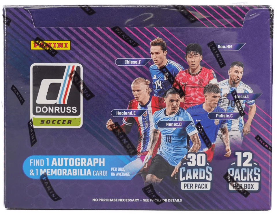 2024-25 Donruss Soccer Hobby Box (12 Packs Per Box, 30 Cards Per Pack ...