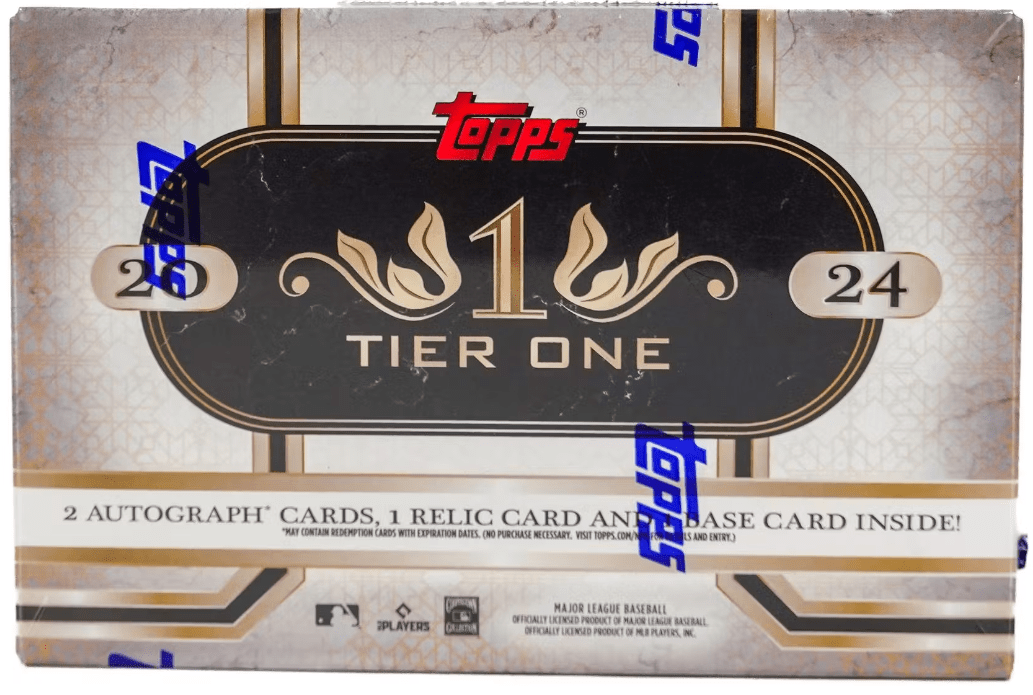 2024 Topps Tier One Baseball Hobby Box (1 Pack Per Box, 4 Cards Per Pa ...
