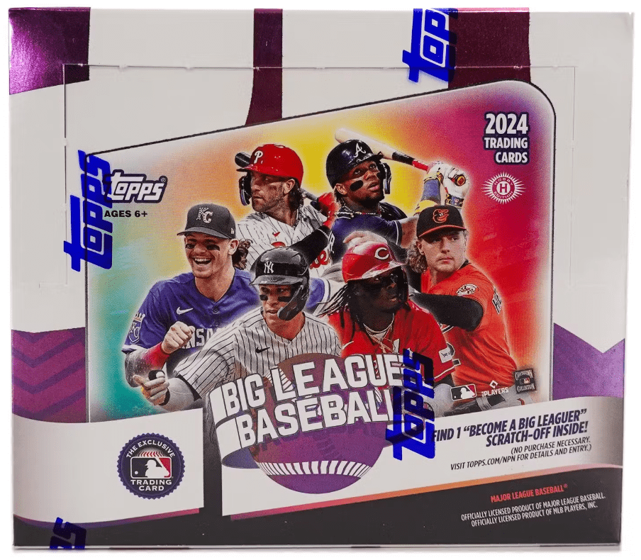 2024 Topps Big League Baseball Hobby Box (18 Packs per Box, 8 Cards pe ...