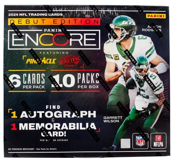 2024 Panini Encore Football Hobby Box (10 Packs Per Box, 6 Cards Per P ...