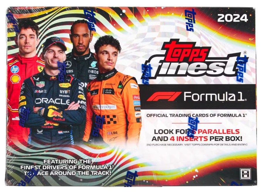 2024 Topps Finest F1 Formula 1 Hobby Box (6 Packs Per Box, 10 Cards Pe ...