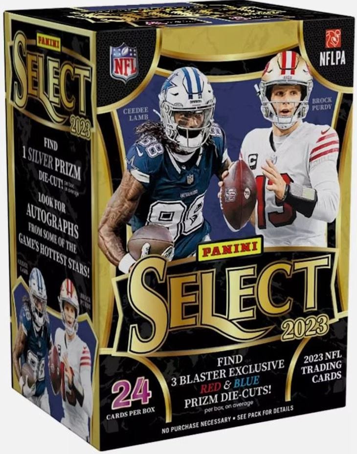 2023 Select Football Blaster Red & Blue (4 Cards Per Pack, 6 Packs Per ...